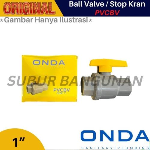 Jual Ball Valve PVCBV 4" Onda Polos Stop Kran Plastik PVC Kuning 4 ...