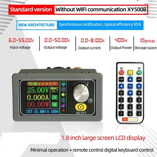 Jual XY5008 Step down dc to dc buck converter 8A 400W 50V adjust cc cv ...