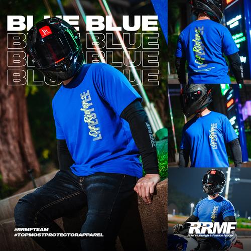 Jual RRMF Official T-Shirt lifestyle of Rider Blue New Collection 2023 ...