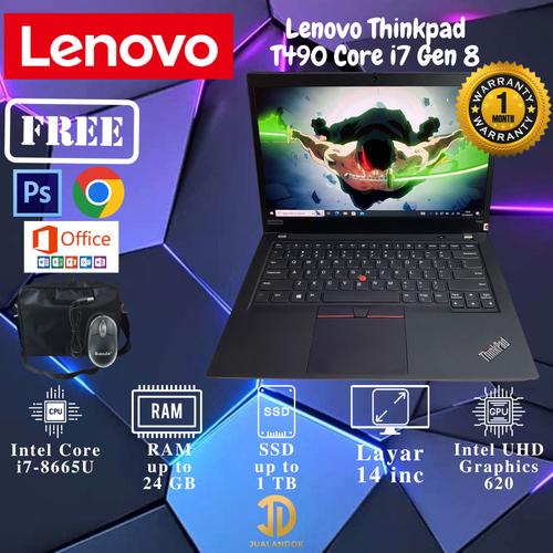 Jual Laptop Lenovo Thinkpad T490 Core i7 Gen 8 - RAM 16GB - SSD 512GB ...