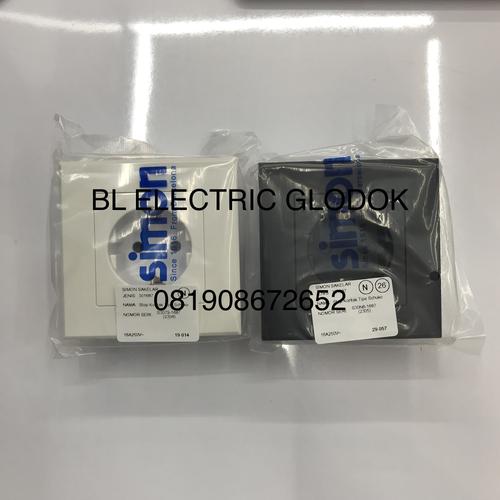 Jual SIMON E3 Stop Kontak CP Schuko Power Outlet White Putih Black ...