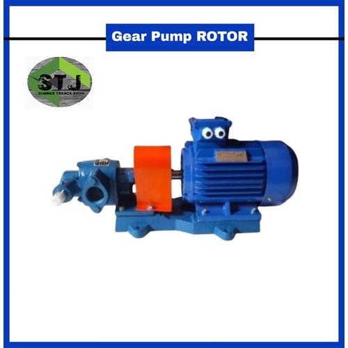 Jual POMPA OLI GEAR PUMP ROTOR RK 55 + MOTOR 1.5KW 2HP 1PHASE 220V ...