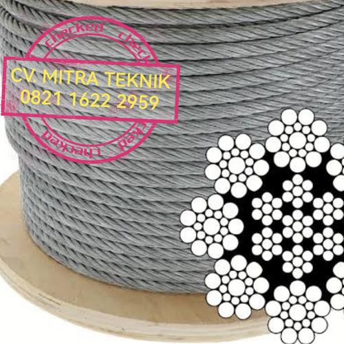 Jual KABEL SELING BAJA/WIRE ROPE 10mm 6x36 IWRC GALVANIZED HOIST STAHL KONE - Kota Bekasi - CV ...