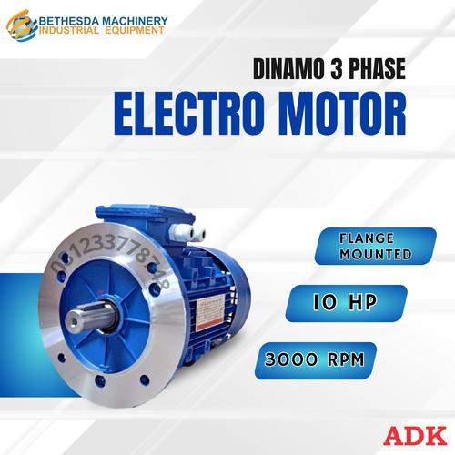 Jual Motor Electro Dinamo 10 Hp 7.5 Kw Penggerak ADK 3 Phase 6 4 2 Pole - 2 Pole 3000 Rpm - Kota ...