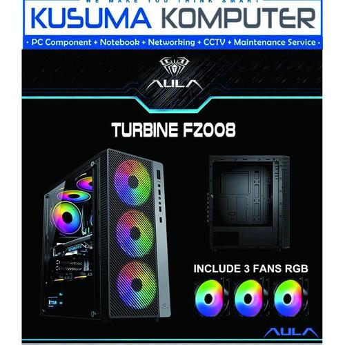 Jual Casing PC Gaming AULA FZ008 ATX + 3 Fan RGB New !! - Kota Surabaya ...