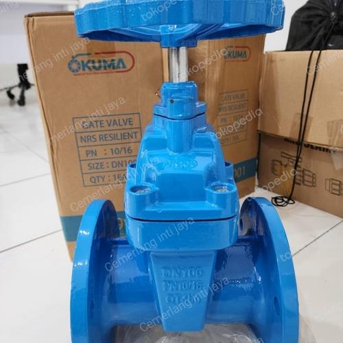 Jual Gate Valve NRS RESILIENT PN16 DN 80 / Gate Valve Cast Iron 3" Inch ...
