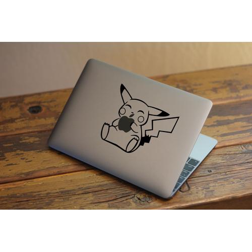 Jual Sticker Aksesoris Laptop Apple Macbook Pokemon Eat Apple - Jakarta ...