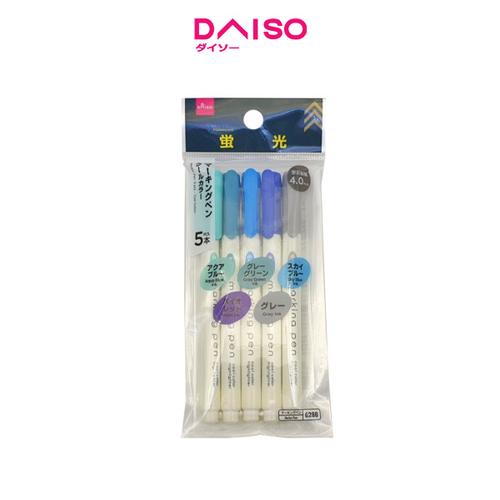 Jual Daiso Marker Pen -5 pcs. - Cool Colors - - Jakarta Pusat - DAISO ...