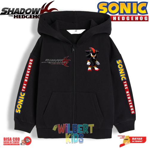 Jual Hoodie Zipper Anak Sonic The Hedgehog Shadow / Jaket Anak Shadow ...