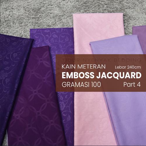 Jual KAIN EMBOSS MICROTEX MOTIF BUNGA DAUN TIMBUL KAIN SPREI GORDEN P4 ...