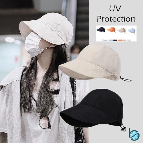 Jual Topi Anti UV Cewek/Topi Pelindung Matahari Gaya Korea A25 - Orange ...