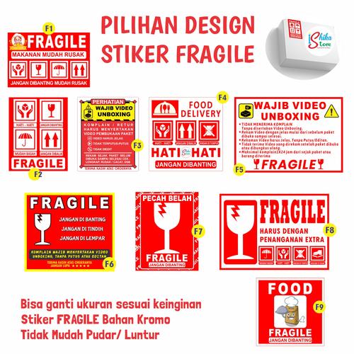 Jual CETAK STIKER FRAGILE | CETAK LABEL PENGIRIMAN BARANG PECAH BELAH ...