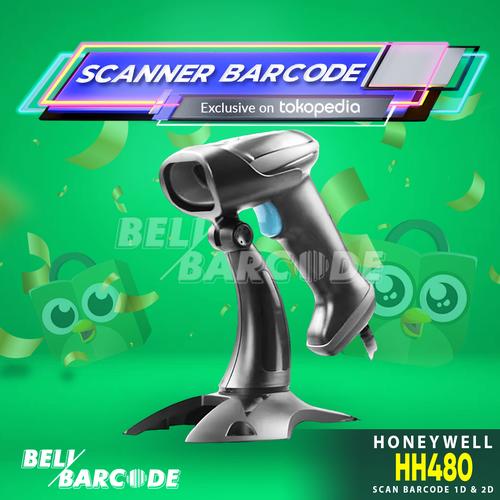 Jual Honeywell HH480 Scanner Barcode Imager 2D HH-480 Auto Scan USB Stand - Kota Surabaya - Beli ...