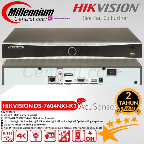 Promo DS-7604NXI-K1 NVR HIKVISION 4 CHANNEL ACUSENSE Cicil 0% 3x - Jakarta Barat - Millennium ...