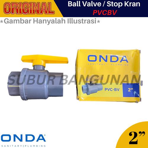 Promo Ball Valve PVCBV 2" Onda Polos Stop Kran Plastik PVC Kuning 2 ...