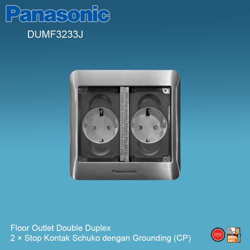 Jual Panasonic Floor Outlet Double 2 × Stop Kontak Schuko DUMF3233J ...