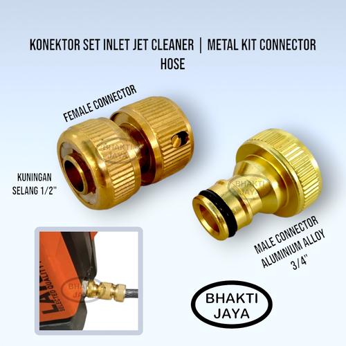 Jual Konektor Set Inlet Jet Cleaner | Metal Kit Connector Hose | 1/2 ...