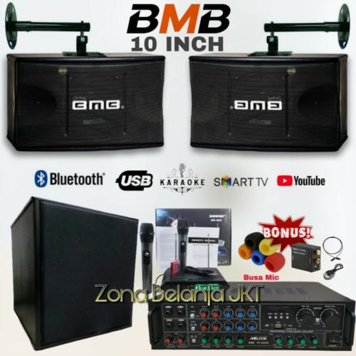 Jual PAKET MURAH KARAOKE SOUND SPEAKER BMB 10 INCH + SUBWOOFER 12 INCH ...