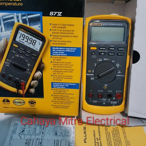 Jual FLUKE 87V TRUE-RMS DIGITAL MULTIMETER - FLUKE 87 V 100% BARU ...