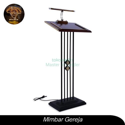 Jual Podium Mimbar Gereja Krisbow sign dengan lampu mimbar serbaguna ...
