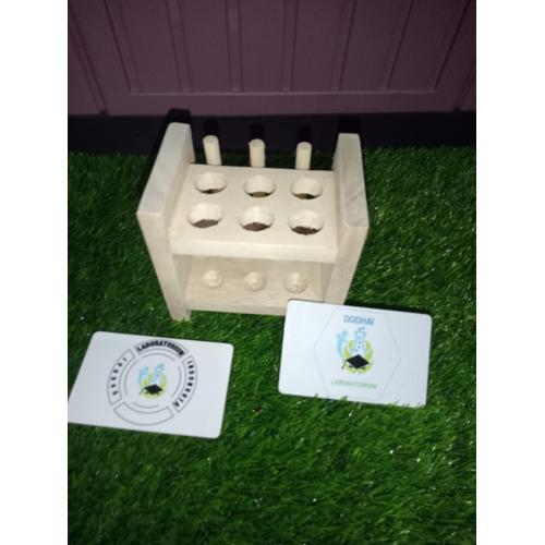 Jual Rak Tabung Reaksi Kayu 6 Lubang / Rack Test Tube - Kota Medan ...
