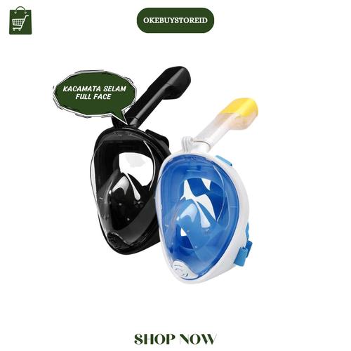 Jual Alat Snorkeling Anak Pemula Masker Selam Full Face Diving Ukuran L ...