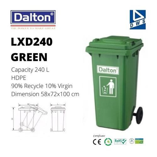 Jual Tempat Sampah Outdoor DALTON Dustbin LXD240F 240Ltr Original ...