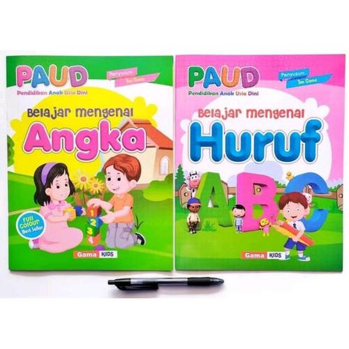 Jual UKURAN BESAR A4 - BUKU PAUD BELAJAR MENGENAL ANGKA DAN HURUF ...