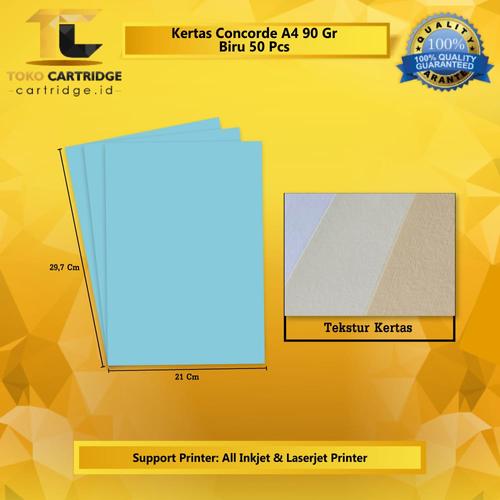 Jual Kertas Concorde 90 gr A4 Warna Kartu Nama Undangan Sertifikat ...