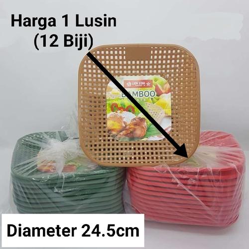Jual piring anyaman piring rotan piring lidi PLASTIK LION STAR - Kota ...