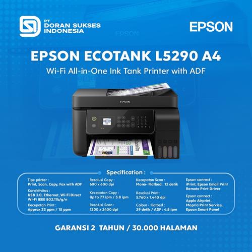 Promo Epson EcoTank L5290 A4 Wi-Fi All-in-One Ink Tank Printer with ADF ...