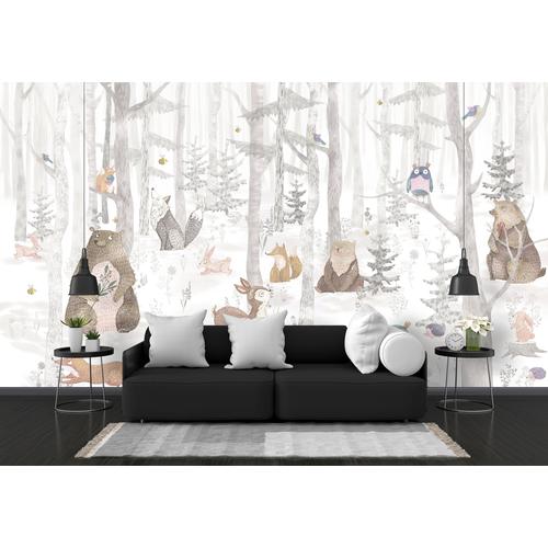 Jual Mitsustore Print Wallpaper Mural Anak Beruang Cetak Wallpaper ...