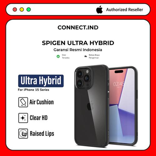 Promo Spigen Ultra Hybrid Slim Clear HD Casing Case Iphone 15 Plus Pro ...