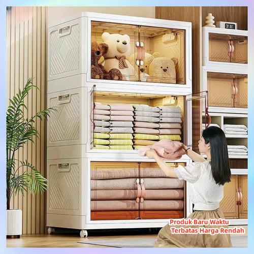 Promo 60cm Tahan lembablemari plastik pakaian kebutuhan storage box ...