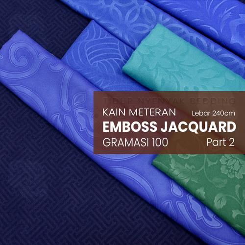 Jual KAIN EMBOSS MICROTEX MOTIF BUNGA DAUN TIMBUL KAIN SPREI GORDEN P2 ...