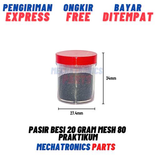 Jual Pasir Besi 20 gram Mesh 80 Praktikum Magnet Elektromagnet Sekolah ...