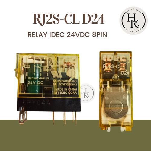 Jual relay idec RJ2S-CL-D24 24vdc / RJ2S-CL-A220 220VAC 8pin - 24vdc ...