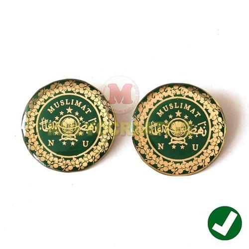 Jual Pin Muslimat NU Model Bulat-Pin Nahdlatul Ulama Bahan Logam ...