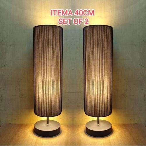 Jual Lampu meja Itema dimmer/lampu tidur/lampu nakas/lampu hias - ITEMA HITAM 30, DIMMER ...