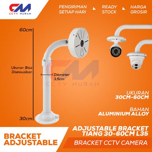 Jual Adjustable Bracket Tiang CCTV 30 - 60 CM L35 - 30-60cm - Jakarta ...