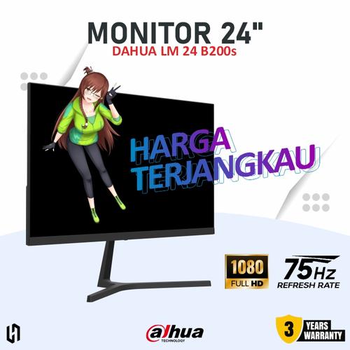 Jual Monitor 24 Inch FHD 1080P Bazel-less LED 75Hz Dahua LM24 B200s ...