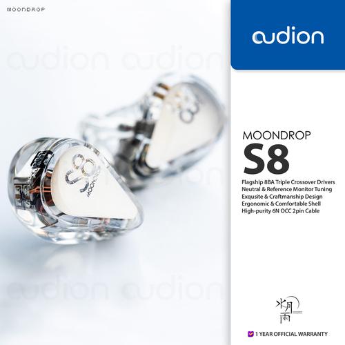 Promo MOONDROP S8 New Generation 8BA Sonion & Knowles Driver 0.78mm ...
