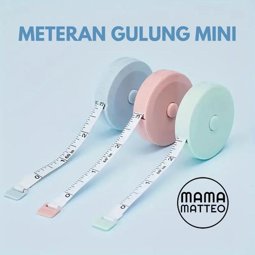 Jual Meteran Gulung Mini Roll Putar Otomatis Kain Badan Baju Jahit ...