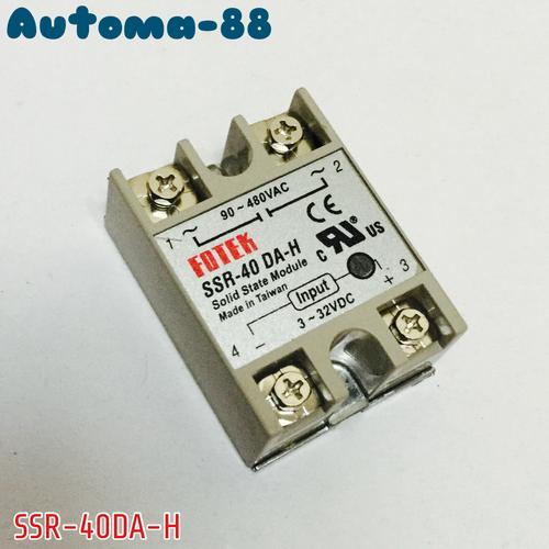 Jual Fotek SSR-40DA-H Solid State Relay DC-AC SSR-40A 40-DA-H 480V AC - Kab. Bekasi - Automa-88 ...