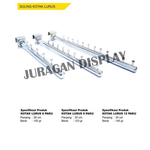Jual Hanger Suling Pipa Kotak Lurus 12 Paku -Suling U Lurus 12 Paku ...