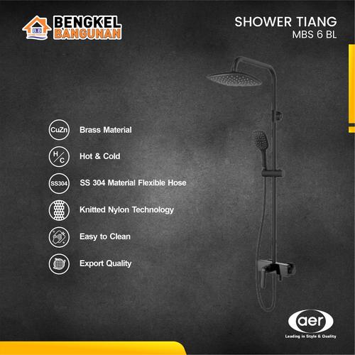 Jual AER MIXER BATHUB SHOWER SET KRAN PANAS DINGIN MBS 6 BL - Kota ...