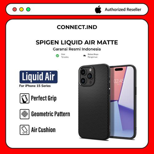 Promo Spigen Liquid Air Matte Soft Cover Casing Case Iphone 15 Plus Pro ...