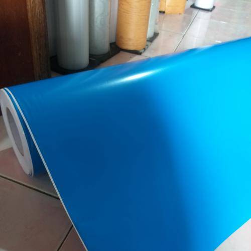 Jual promo stiker/sticker kaca/stiker motif/stiker biru muda glossy ...