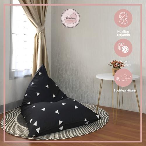 Promo Bean bag Triangle Plus ISI motif Cantik Bahan Lembut Triangle ...