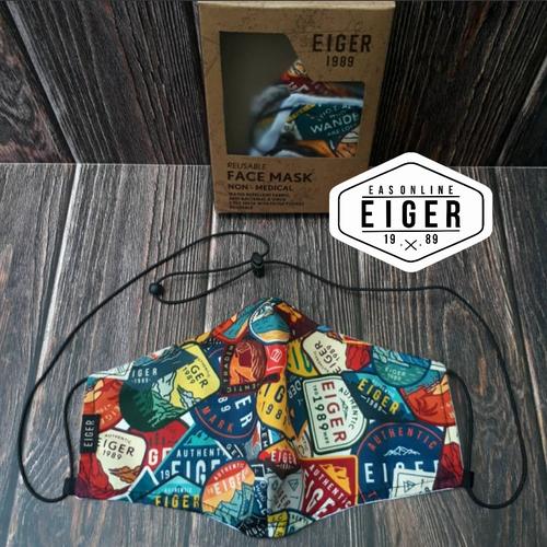 Jual Masker Non Medis Eiger E89 Pattern Mask Art. 6057 - Biru - Kota ...